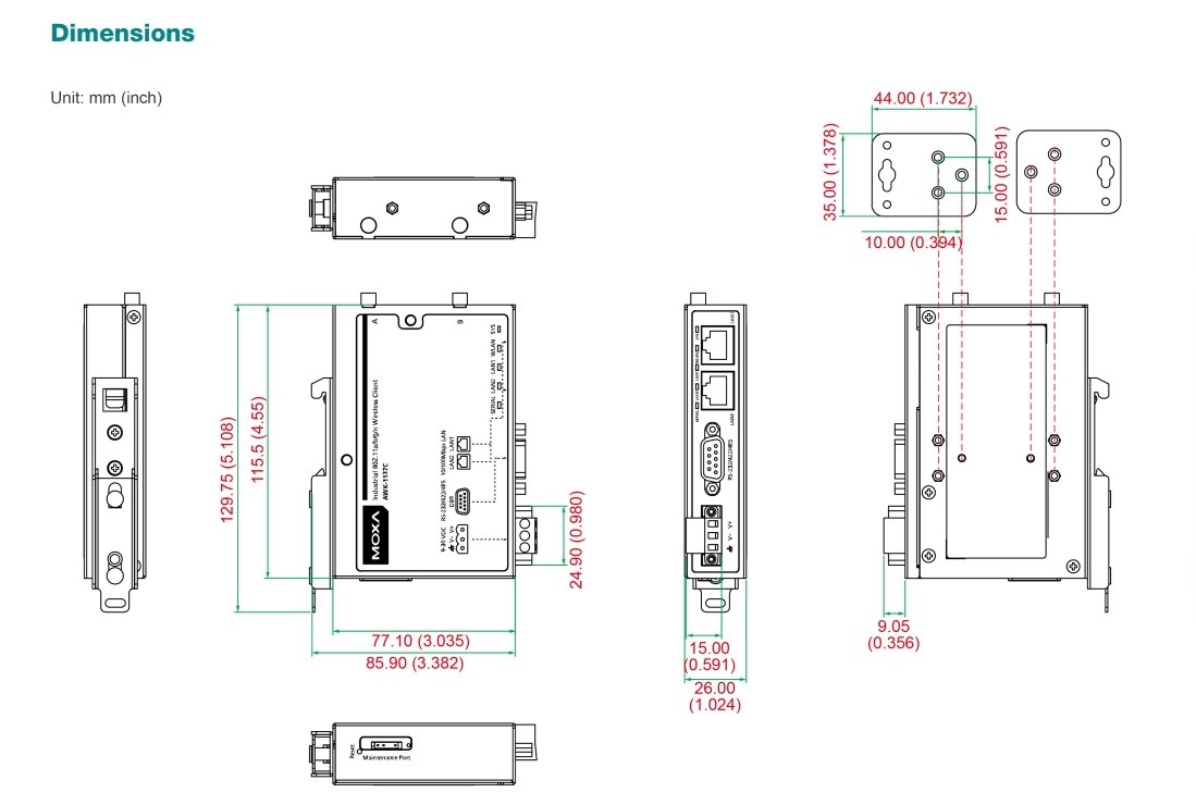 AWK-1137C-US Moxa Industrial Access Point - aimgroup