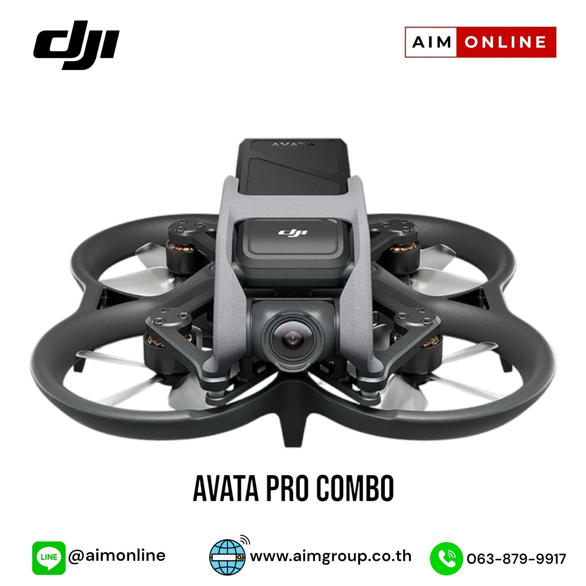 DJI AVATA PRO COMBO ถ่ายวิดีโอความละเอียด 4K/60fps - aimgroup