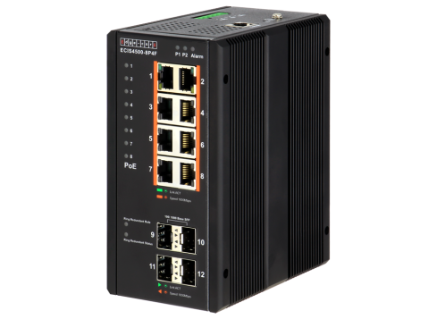 ECIS4500-8P4F Industrial Switch 8Port Poe - aimgroup