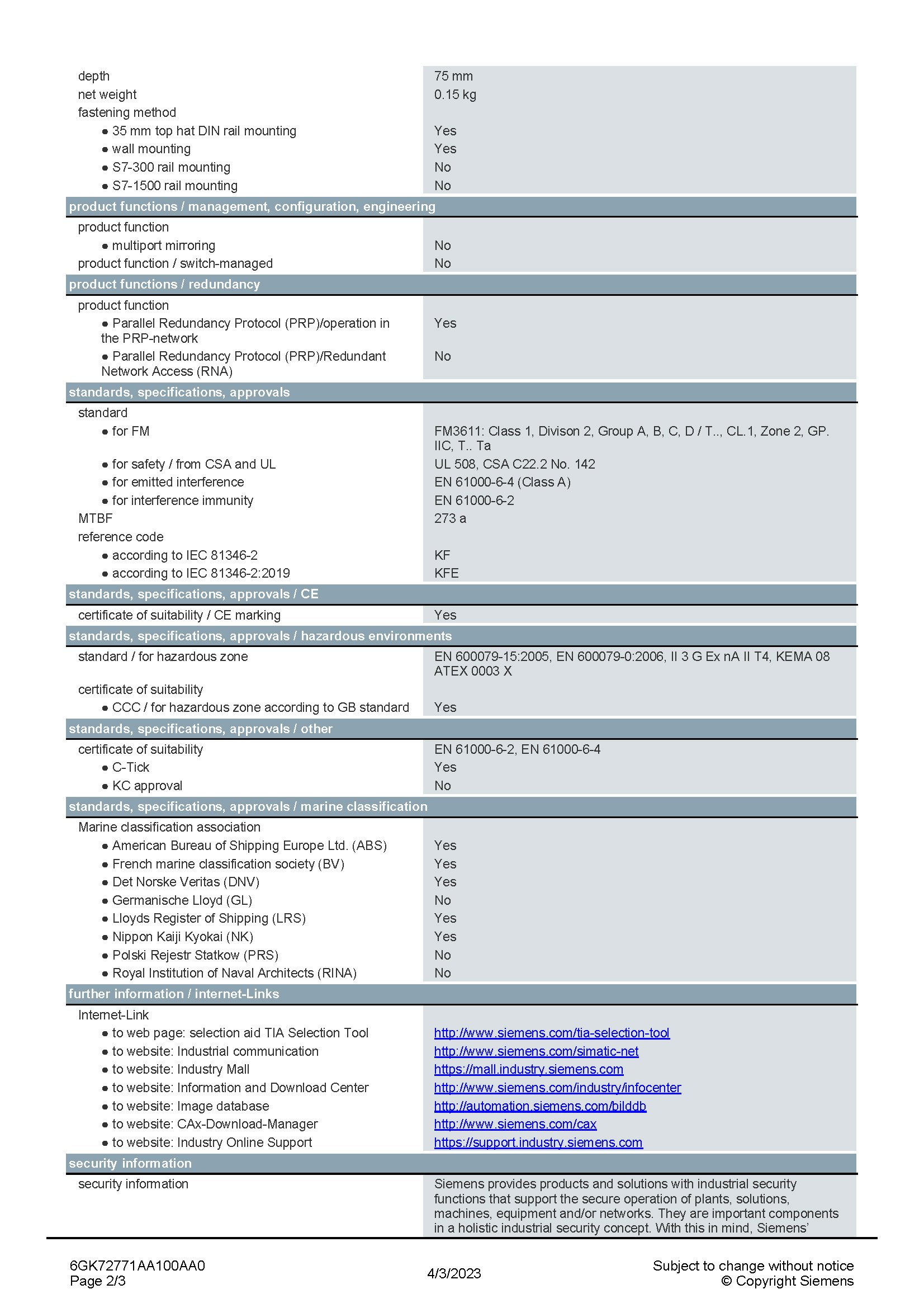 6GK7277-1AA10-0AA0 Compact Switch Module CSM 1277 - aimgroup