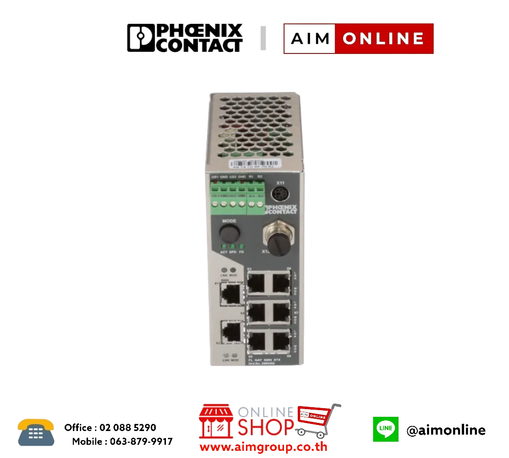 PHOENIX 2989365 FL NAT SMN 8TX - Industrial Ethernet Switch - aimgroup