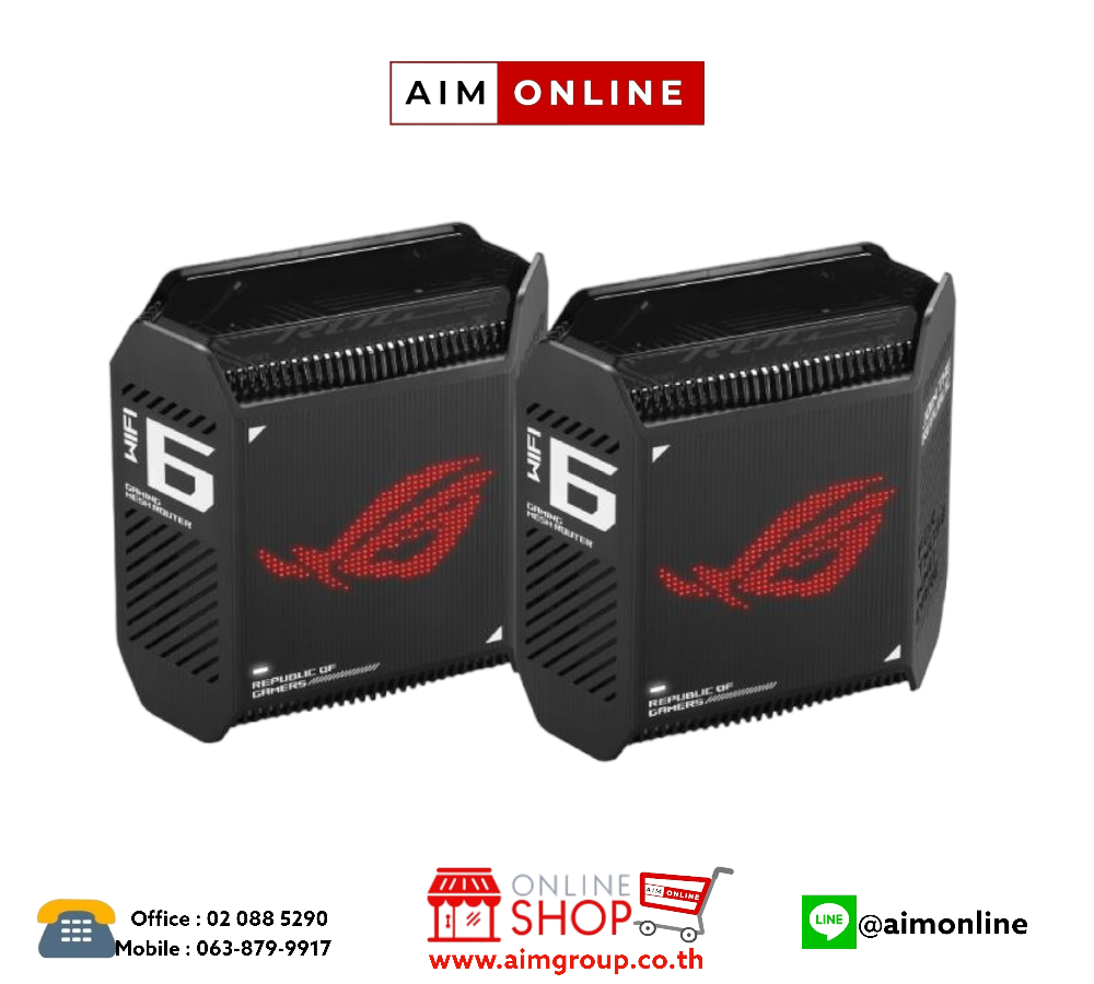 ASUS ROG Rapture GT6 WiFi 6 Gaming ราคาพิเศษ 27,590.- - aimgroup