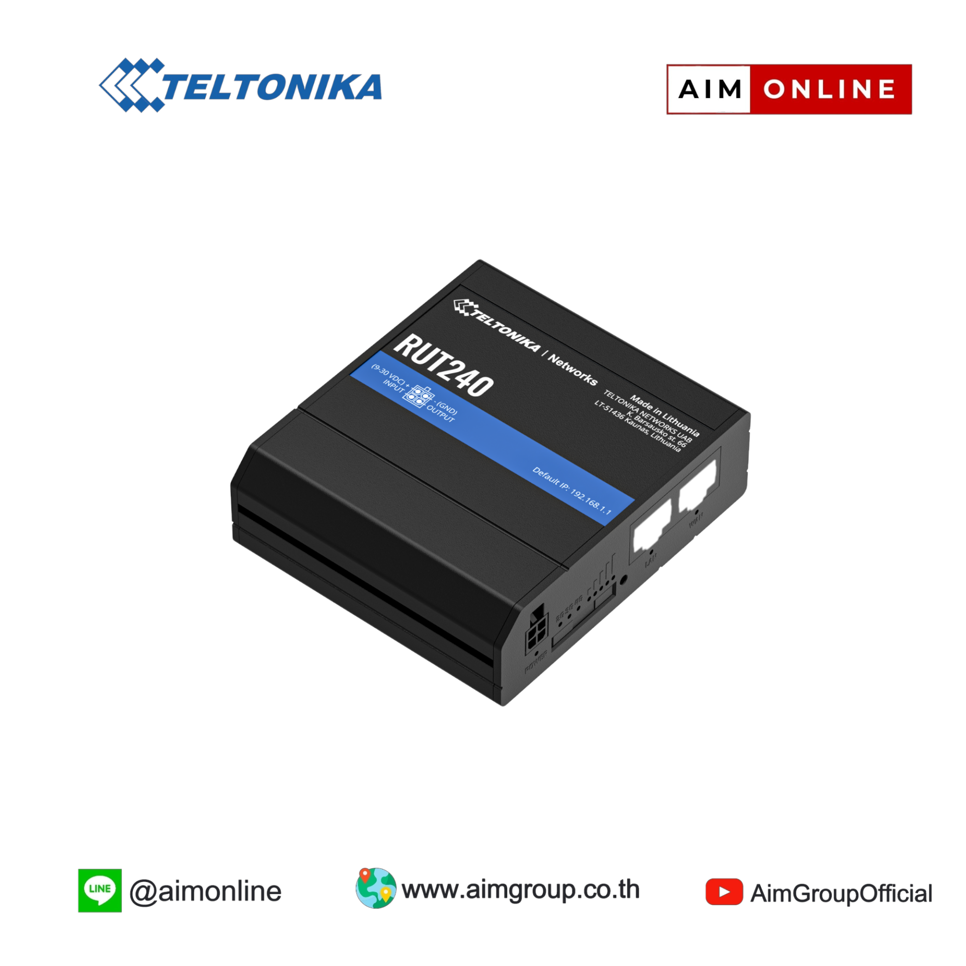 TELTONIKA 4G Router รุ่น RUT240 ราคาพิเศษ 7,850.- - aimgroup