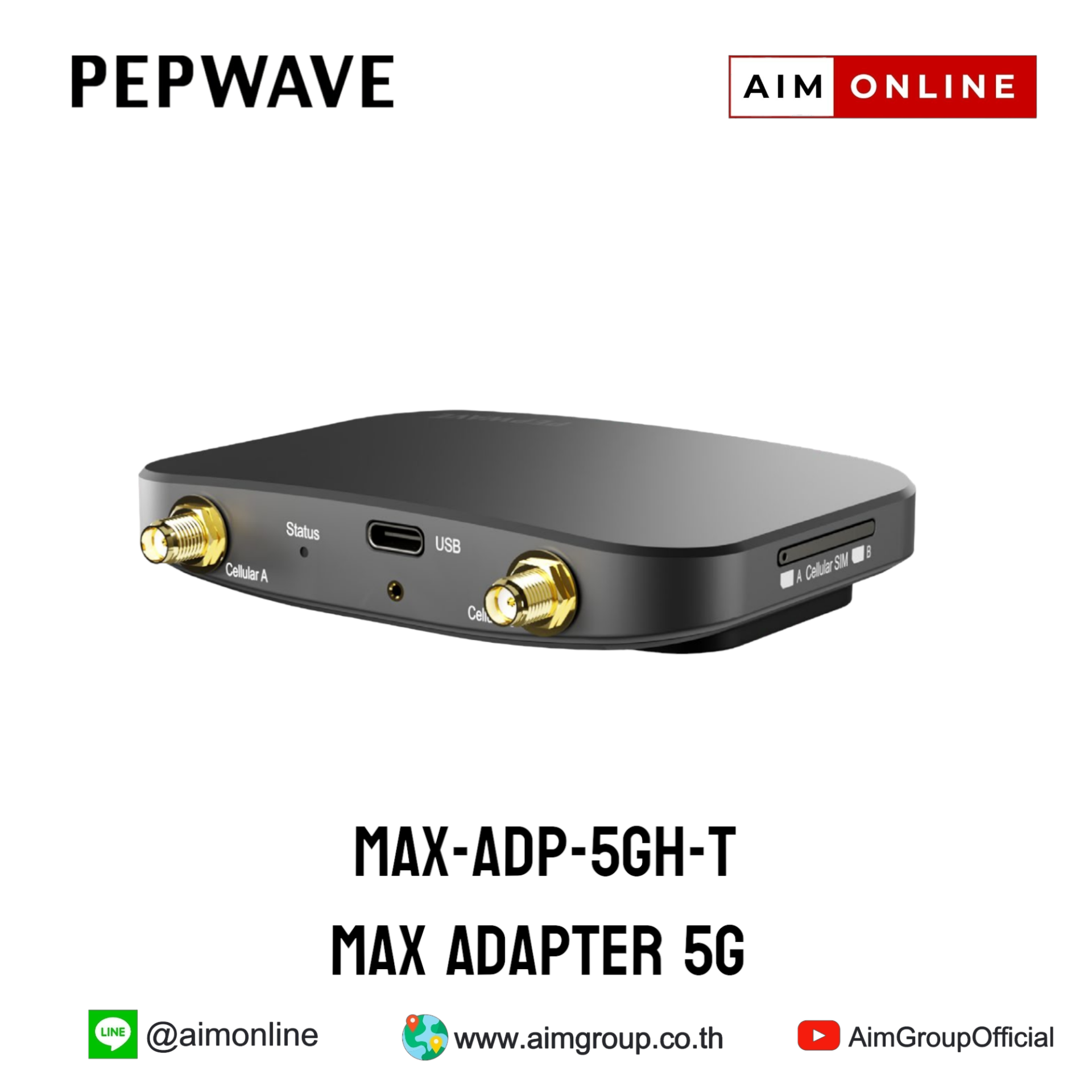 MAX-ADP-5GH-T SpeedFusion Connect LTE/5G - aimgroup