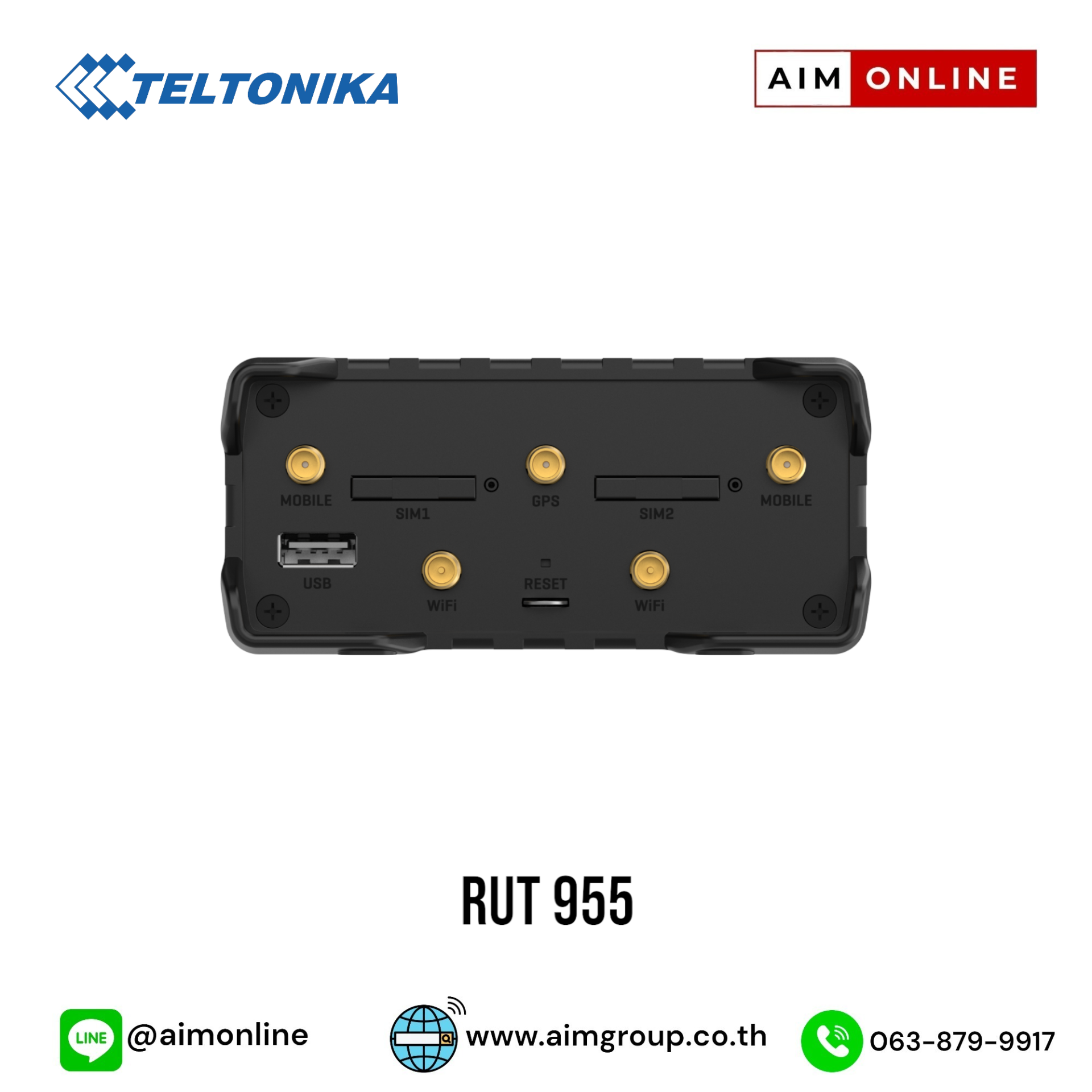 TELTONIKA RUT955 LTE 4G Router ราคาพิเศษ 11,050.- - aimgroup