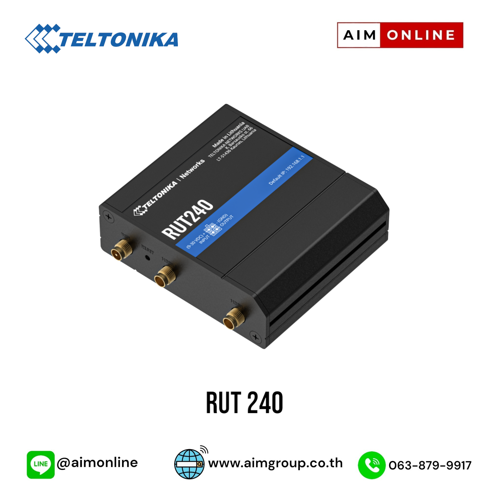 TELTONIKA RUT240 4G Router ราคาพิเศษ 7,850.- จัดส่งฟรี - aimgroup