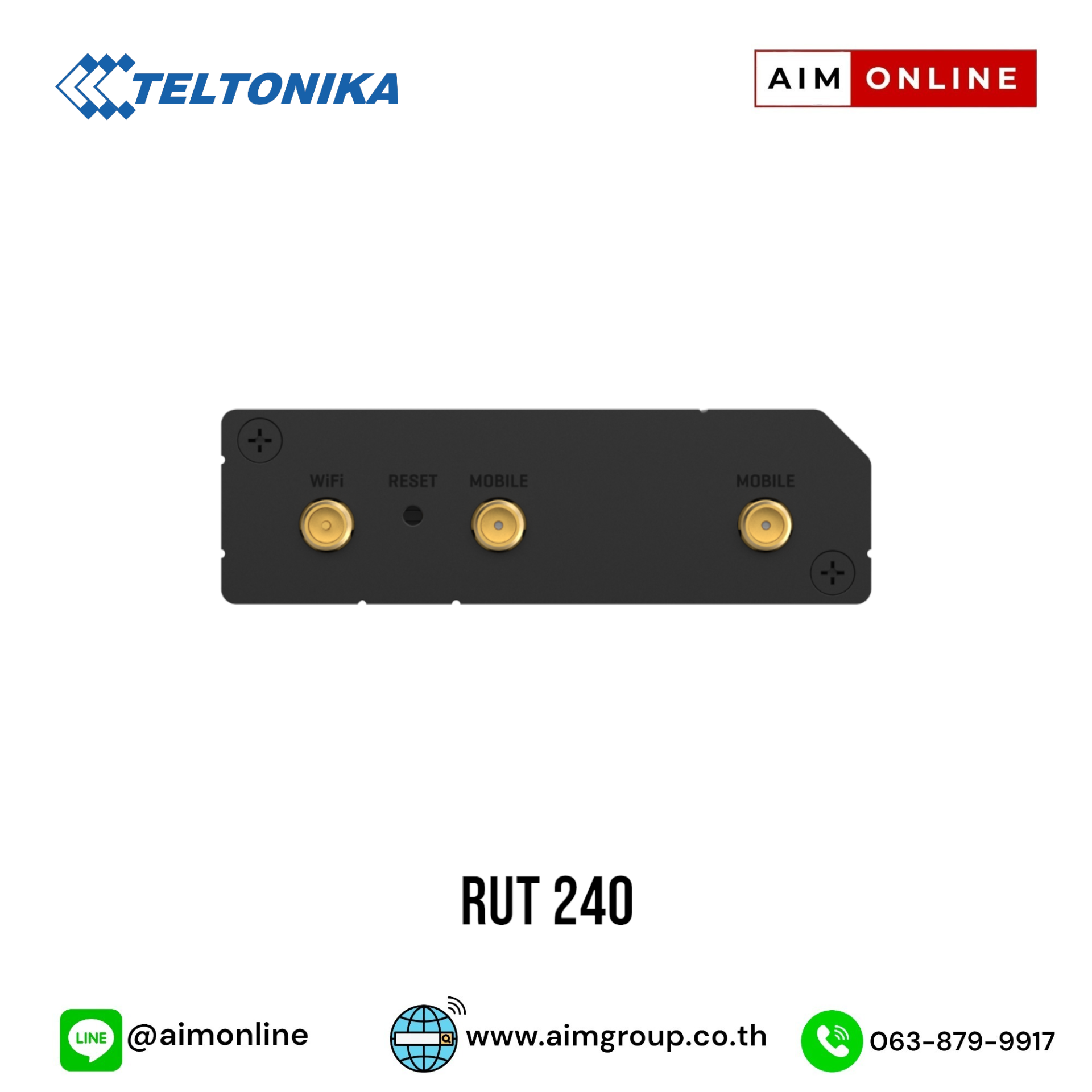 TELTONIKA RUT240 4G Router ราคาพิเศษ 7,850.- จัดส่งฟรี - aimgroup