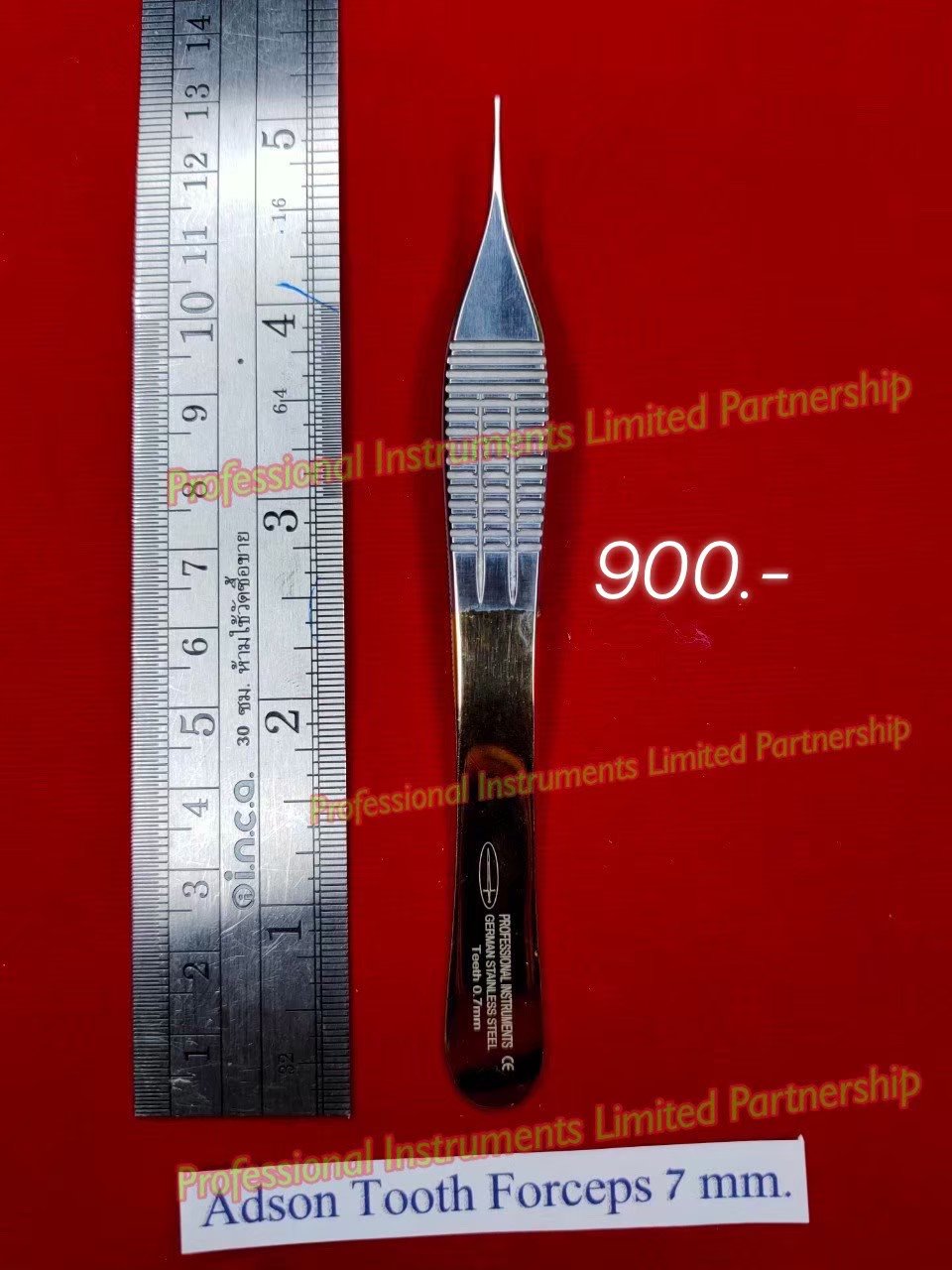 Adson Tooth Forceps 0.7mm-Gold - professionalinstrumentsthailand