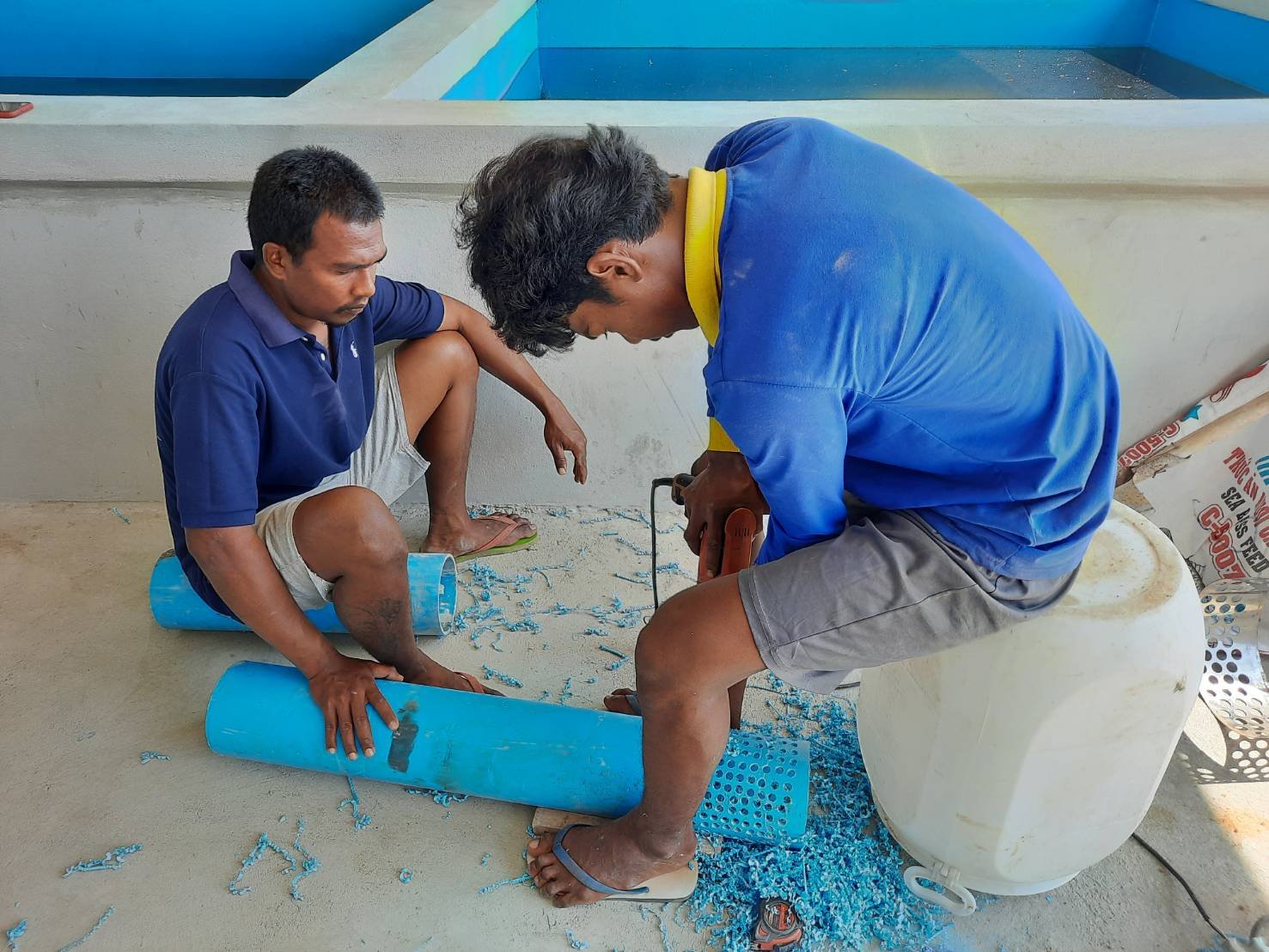 Job Report : ฟาร์มปลากะพง -จังหวัดสมมุทรสาคร - maxflow