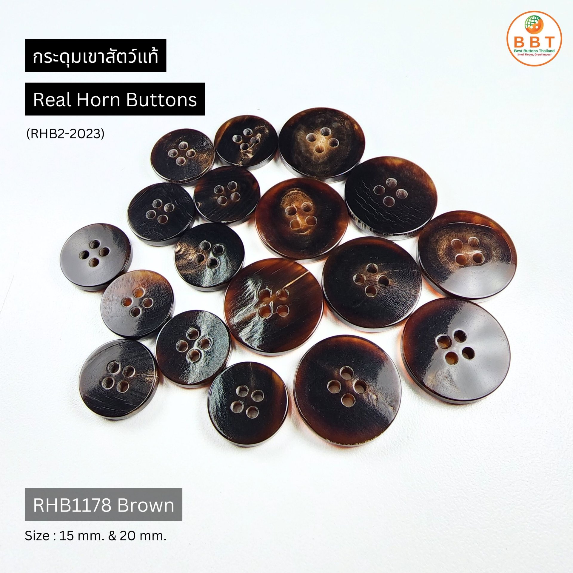 Real Horn Buttons - bestbuttonsthailand