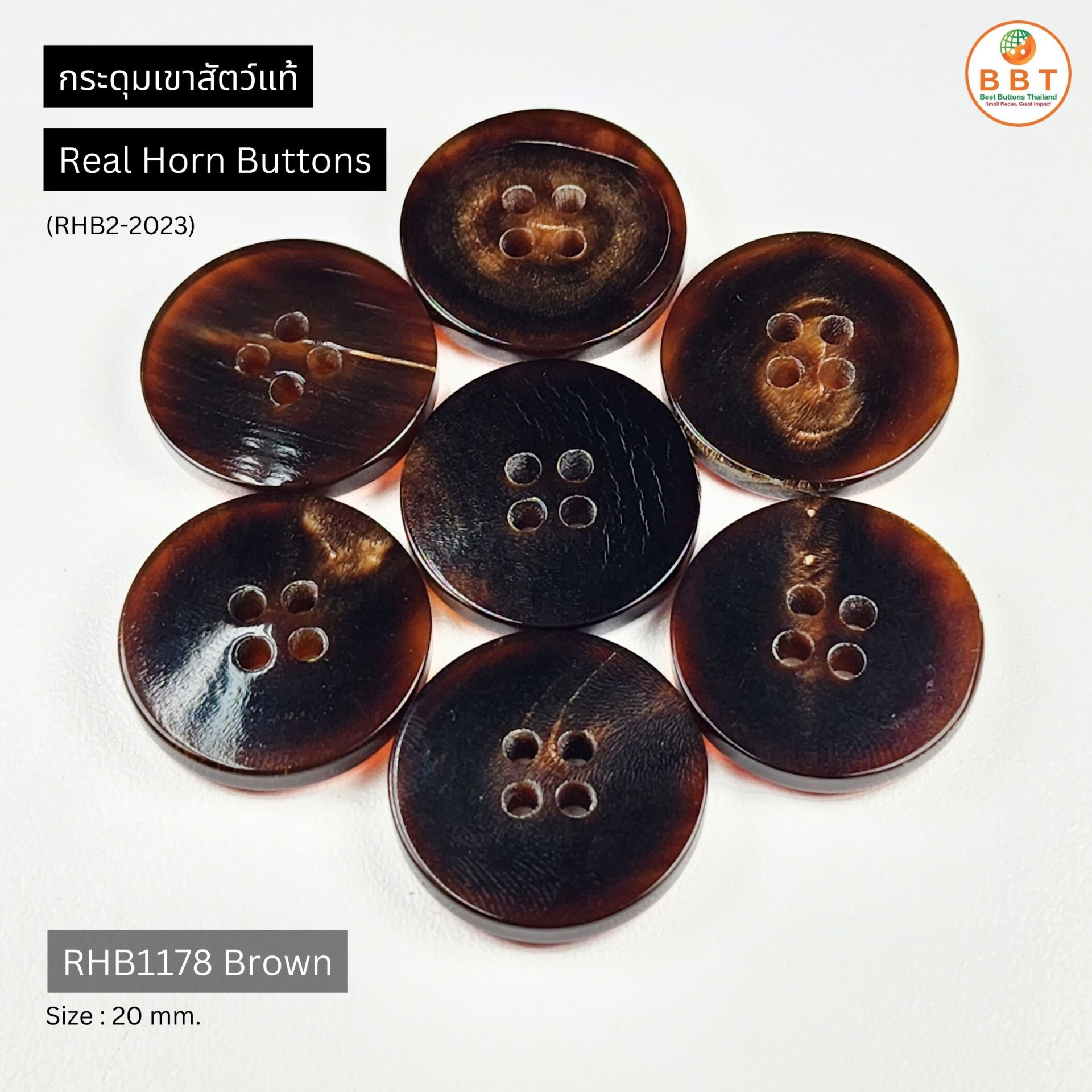 Real Horn Buttons - bestbuttonsthailand
