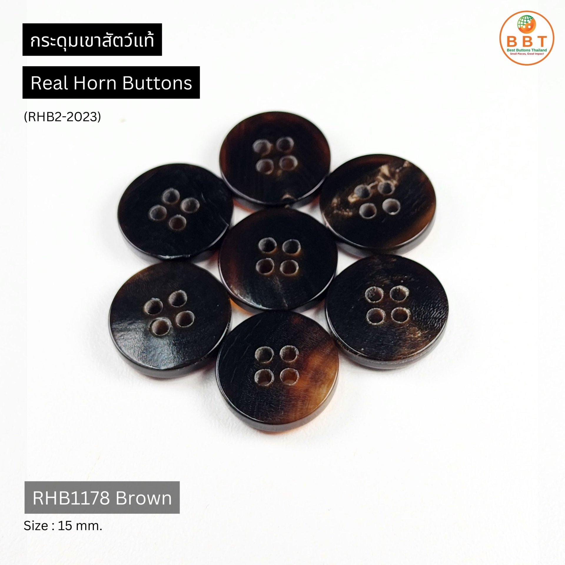 Real Horn Buttons - bestbuttonsthailand
