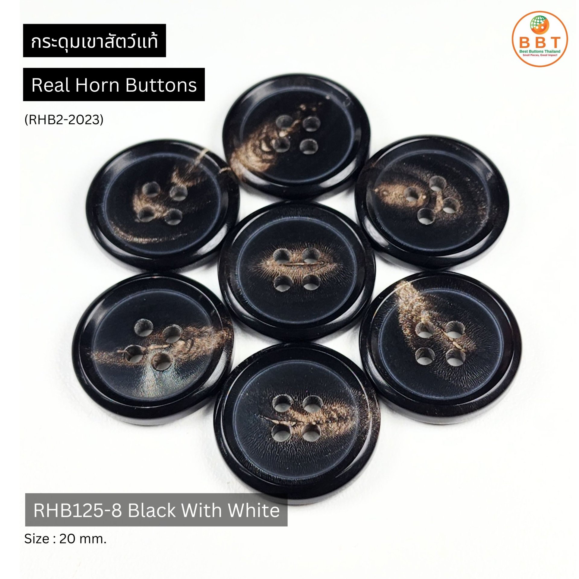 Real Horn Buttons - bestbuttonsthailand
