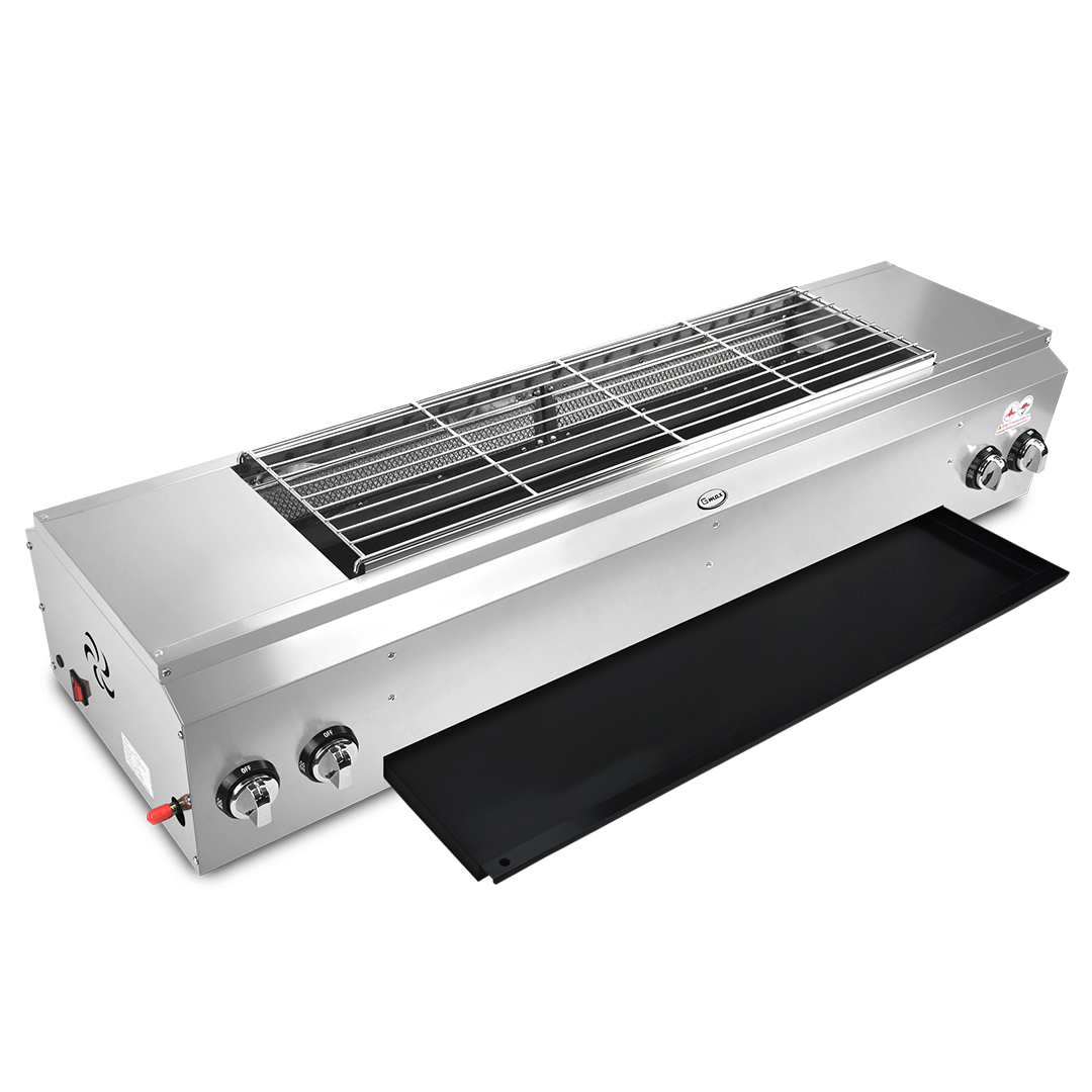 Gmax Smokeless Gas Grill 4 Infrared Burner SK-110 - gmax