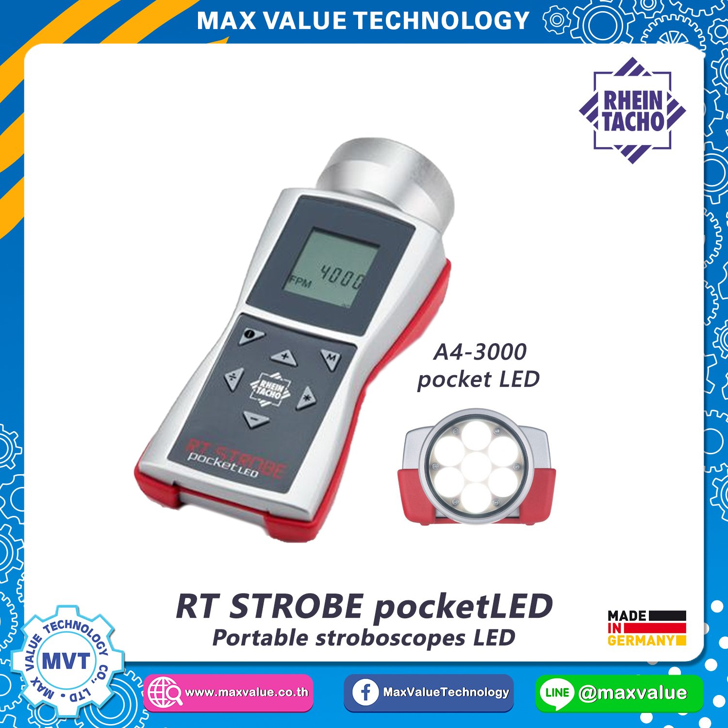 Portable stroboscope RT STROBE pocketLED - maxvalue