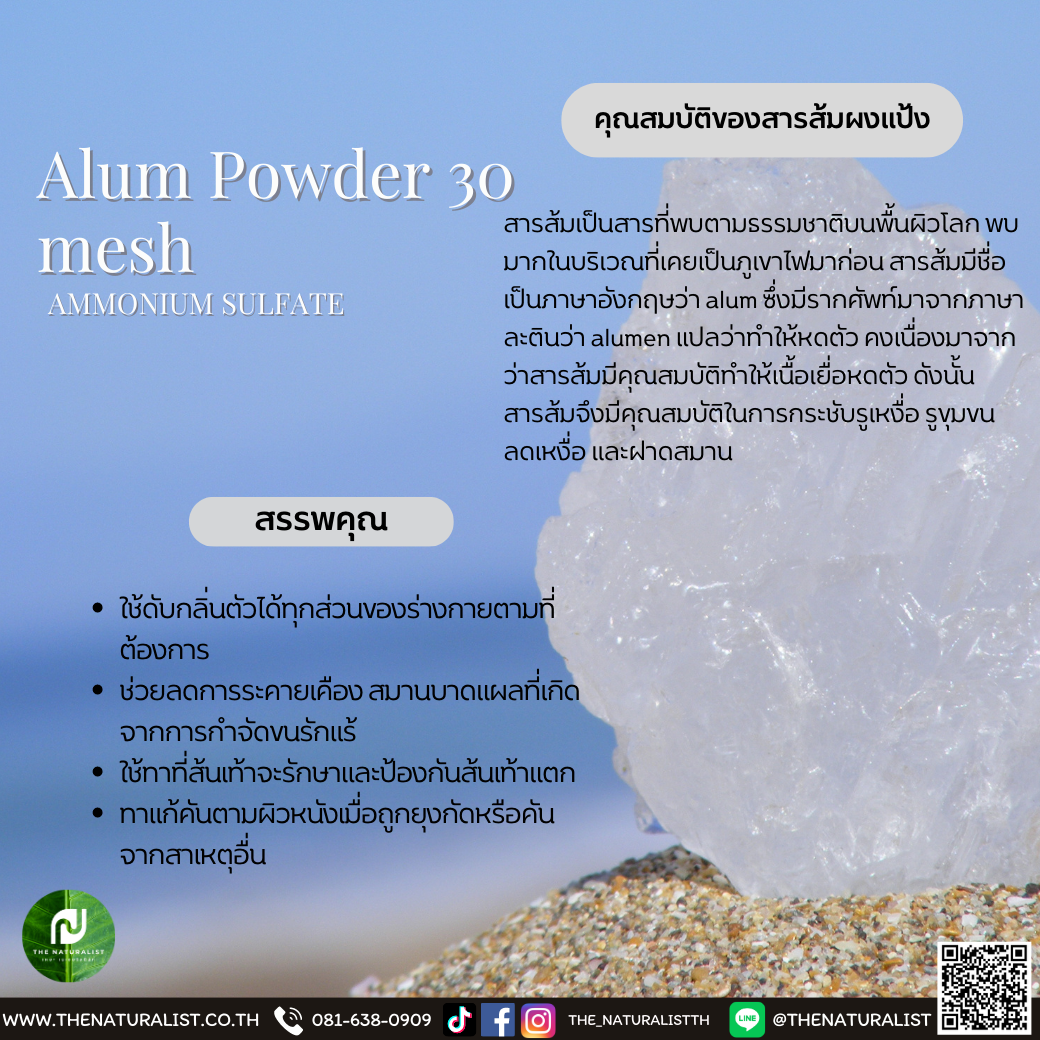Alum Powder 30 mesh - thenaturalist