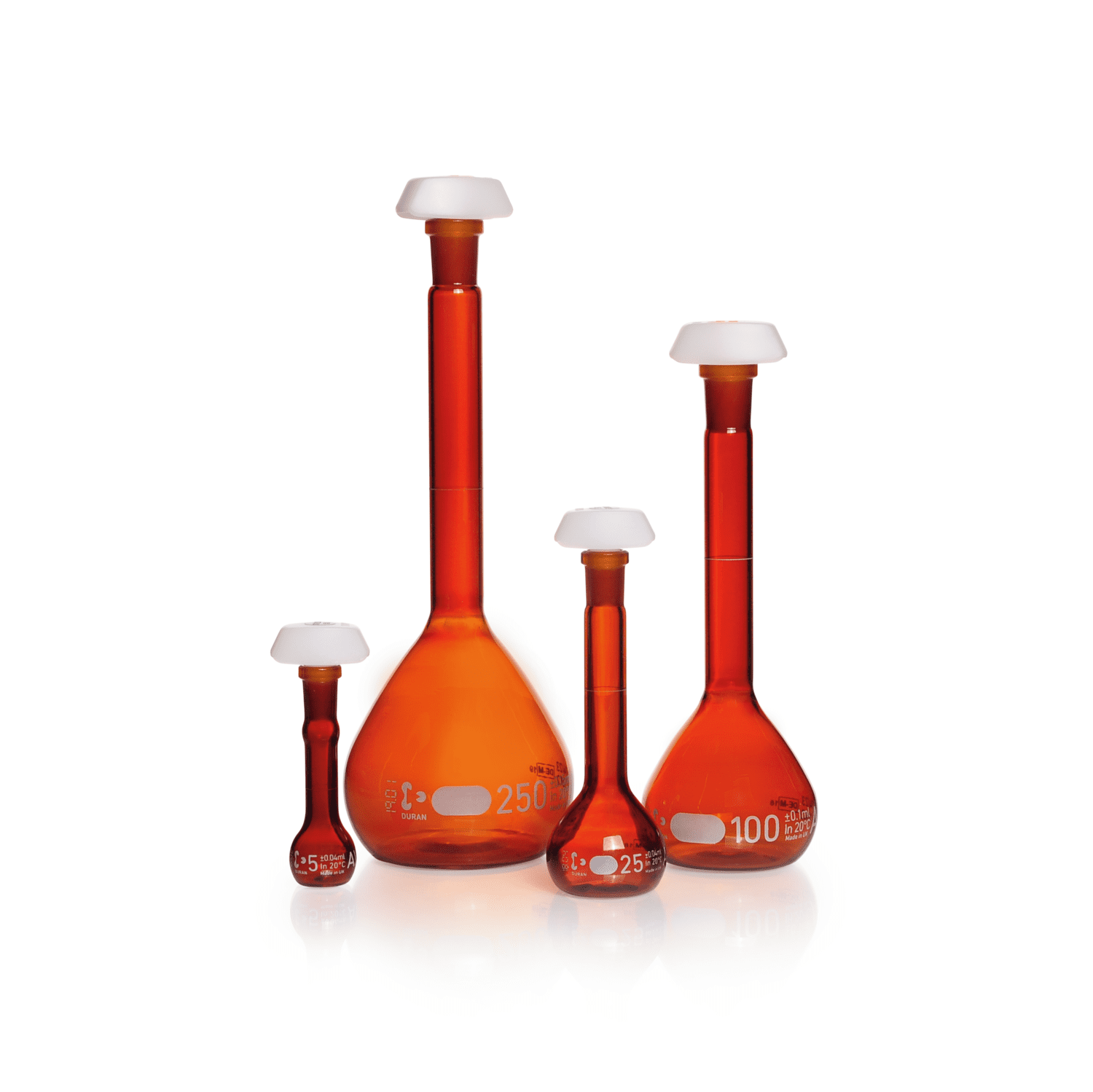 Flask volumetric Amber - smartscience