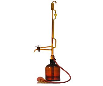 Amber Auto Burette set with bottle - smartscience