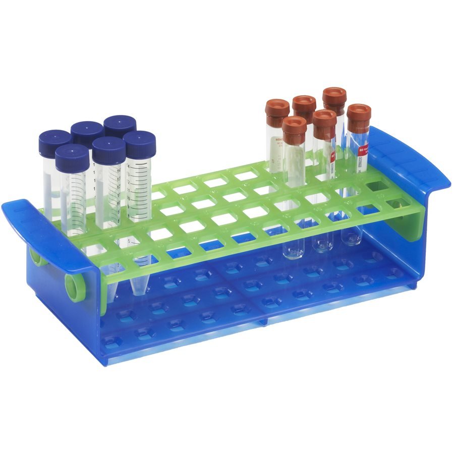 5/15mL/16mm Tube Rack, Rotating Shelves, 40-Place - smartscience