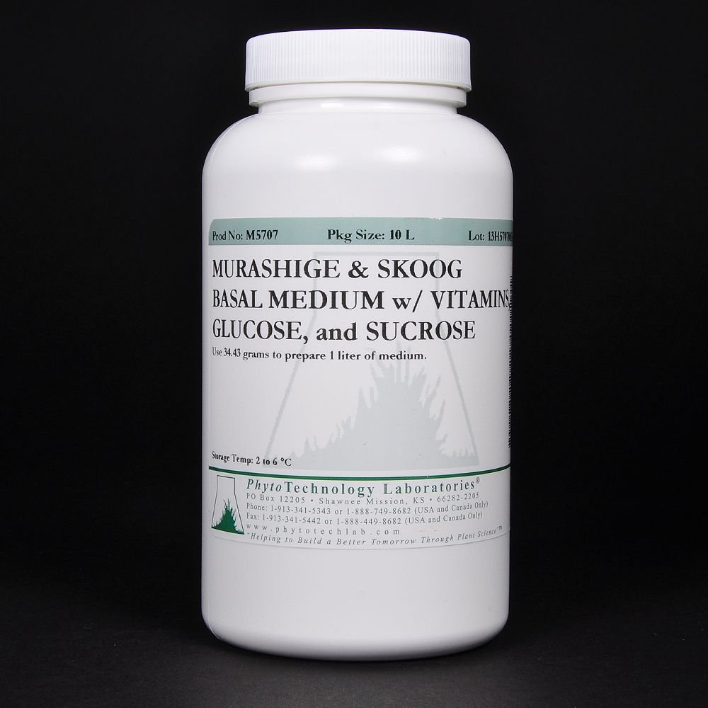 Murashige & Skoog Basal Medium with Vitamins, Glucose, & Sucrose - smartscience