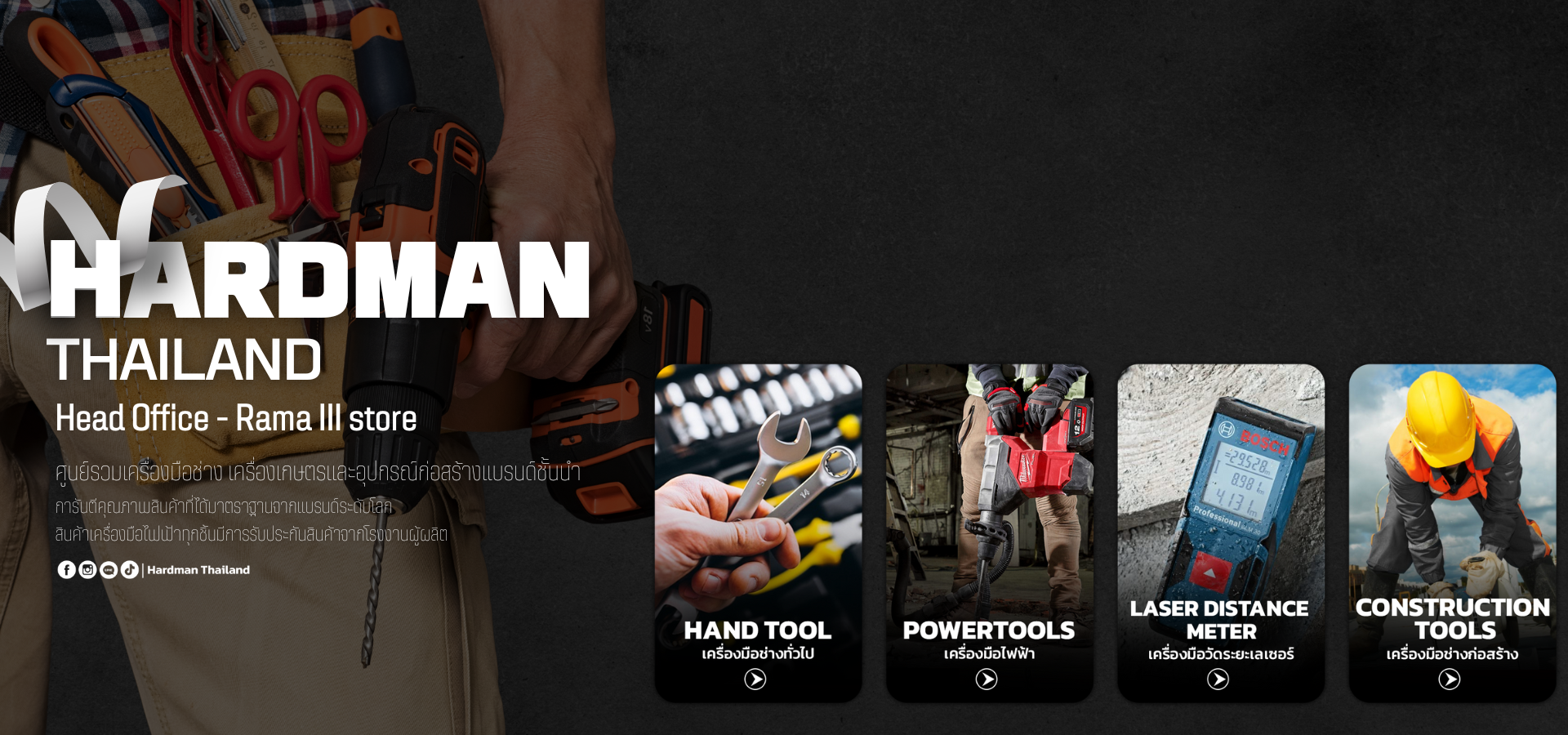 Hardman ศูนย์รวมเครื่องมือช่าง อุปกรณ์ช่าง