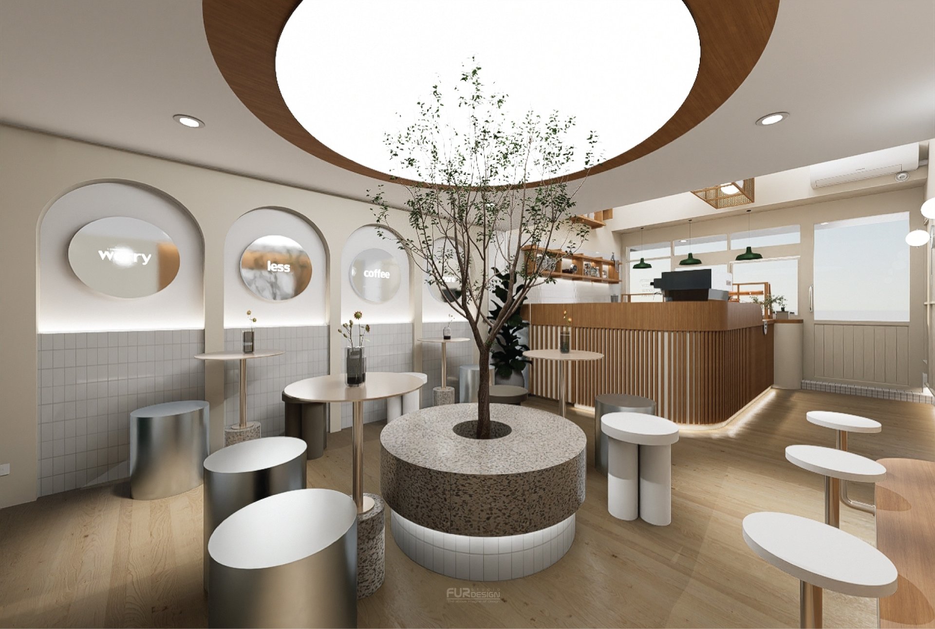 ออกแบบ ผลิต และติดตั้งร้าน : ร้าน Luka Coffee ห้วยขวาง รัชดา กทม. ...