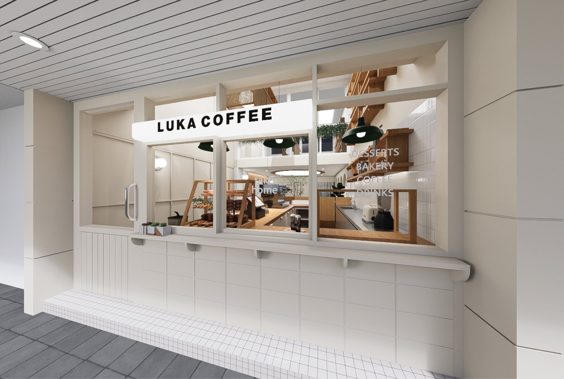 ออกแบบ ผลิต และติดตั้งร้าน : ร้าน Luka Coffee ห้วยขวาง รัชดา กทม. ...