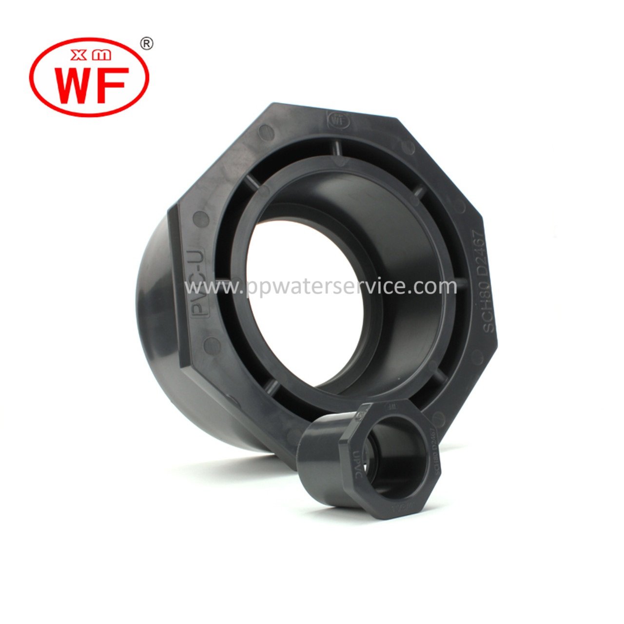 ลดเหลี่ยมแบบสวม WF UPVC ANSI Bushing 3"DN75 * 2"1/2DN65 - ppwaterservice