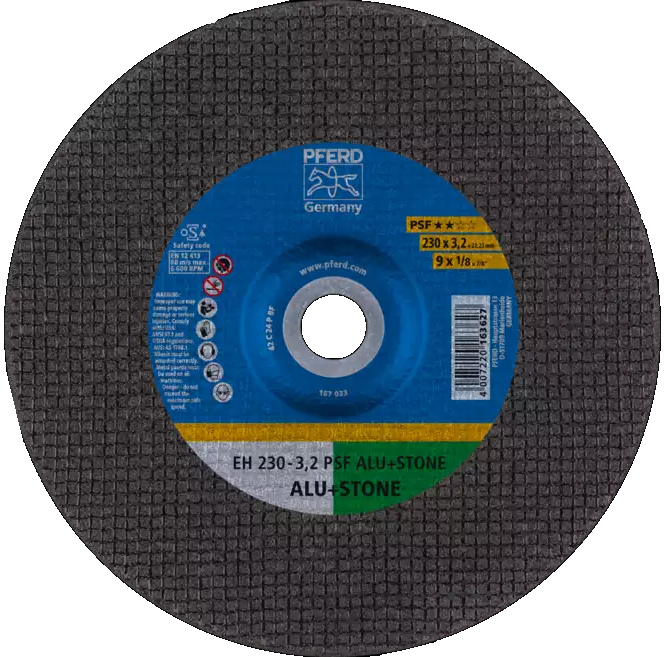 PFERD EH 230-3,2 PSF ALU+STONE ใบตัดปูน 9 นิ้ว ตราม้าลอดห่วง - tp-toolsshop