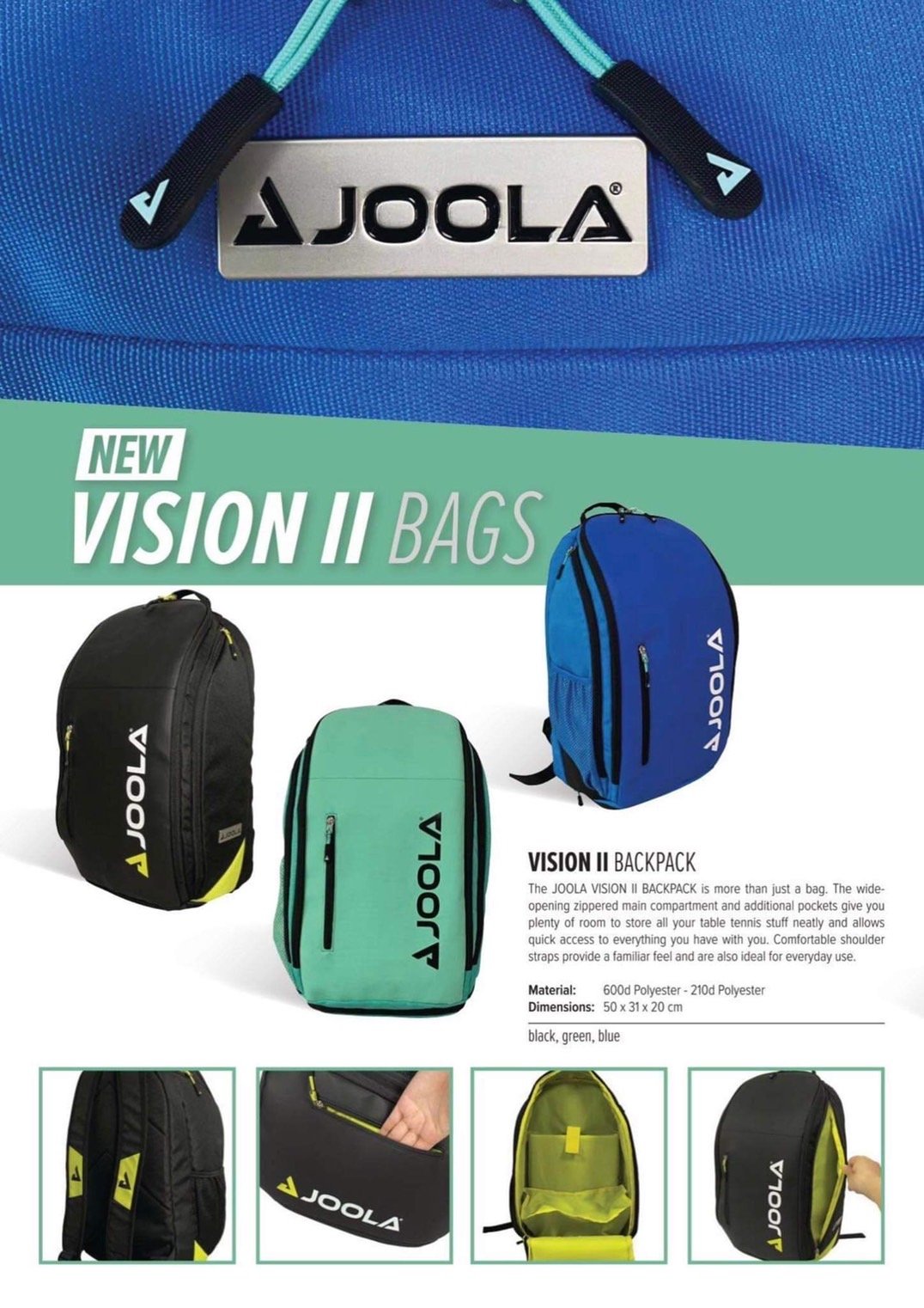 JOOLA VISION II Backpack - sportspro
