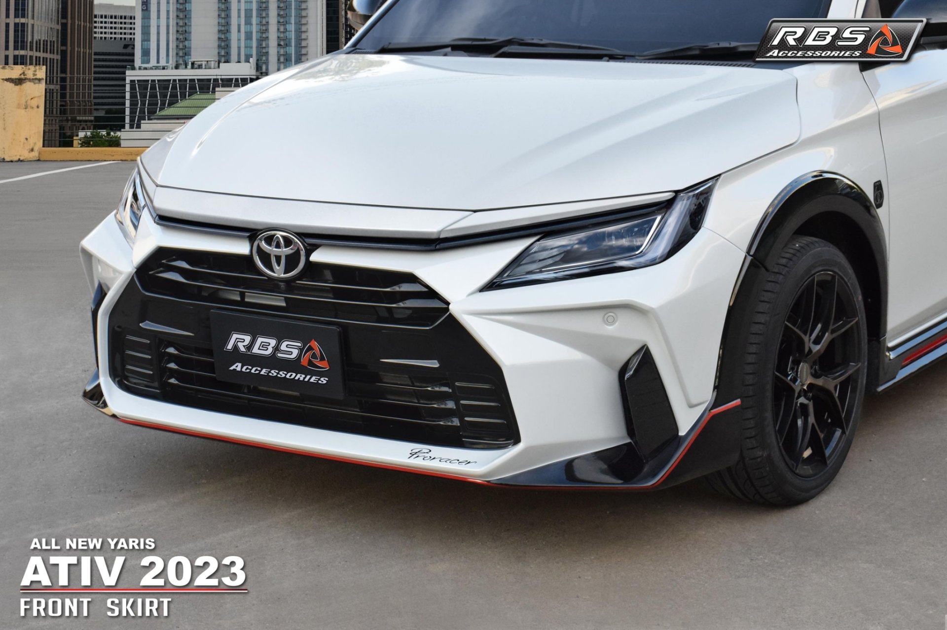 ชุดแต่งรถรอบคัน NEW YARIS ATIV 2022/2023 รุ่น PRORACER - rbs-accessories