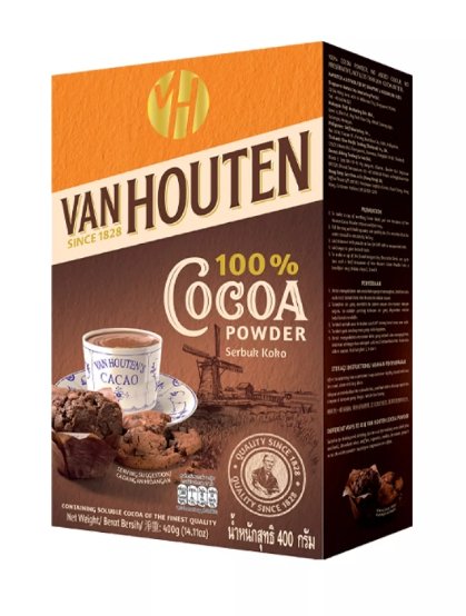 ผง cocoa Van Houten 400 กรัม - bakeryland