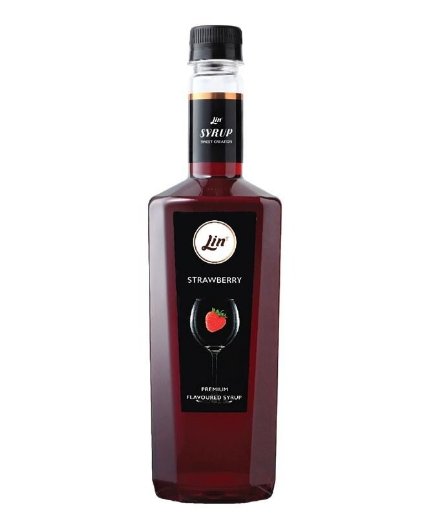 LIN-1050879 Strawberry Syrup: LIN 750 ml - bakeryland