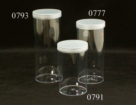 0777 Cylinder Food Container 700 ML. DIA 8*17 CM. - bakeryland