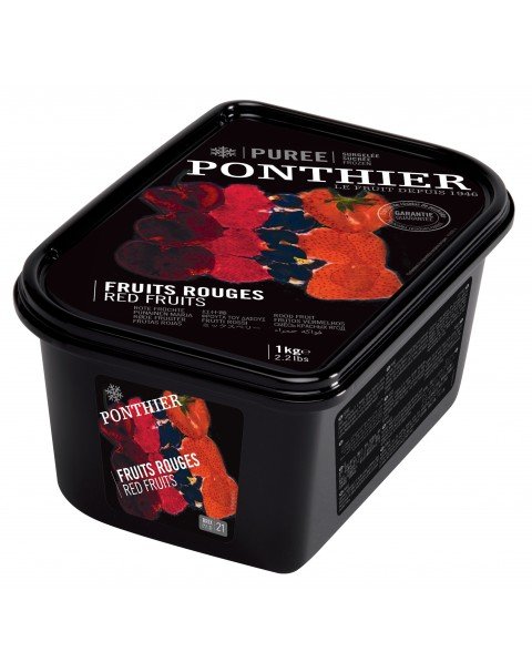 Ponthier Frozen Mix Red Fruit Puree 1 kg - bakeryland