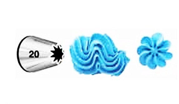 402-20 Wilton STD OPEN STAR TIP #20 - bakeryland