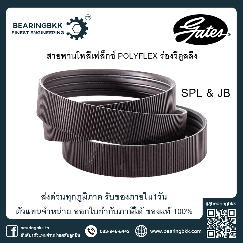 สายพานโพลีเฟล็กซ์ 5/11M1400 SPL GATES POLYFLEX - bearingbkk