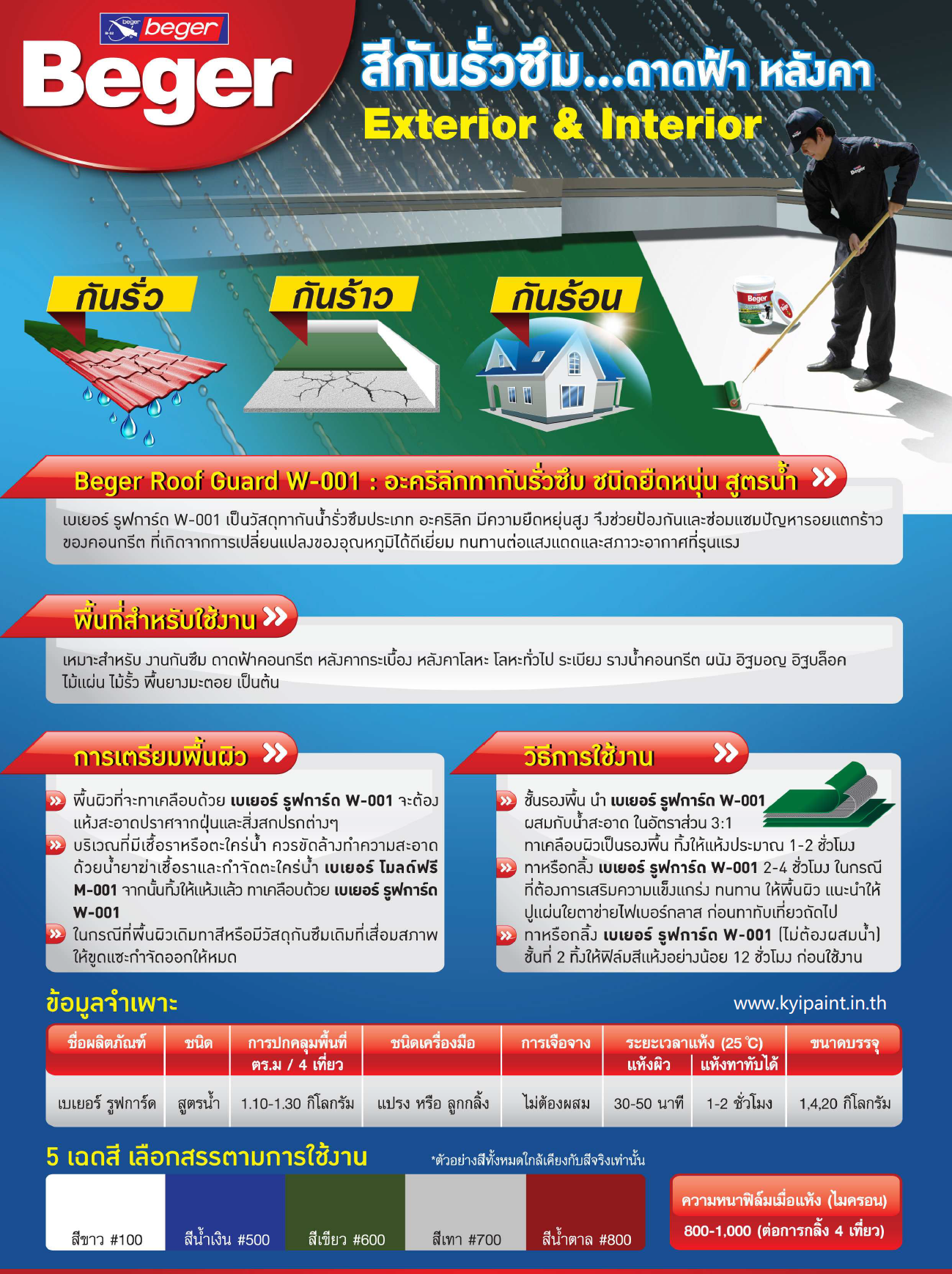 Beger Roof Guard W-001 - kyipaint