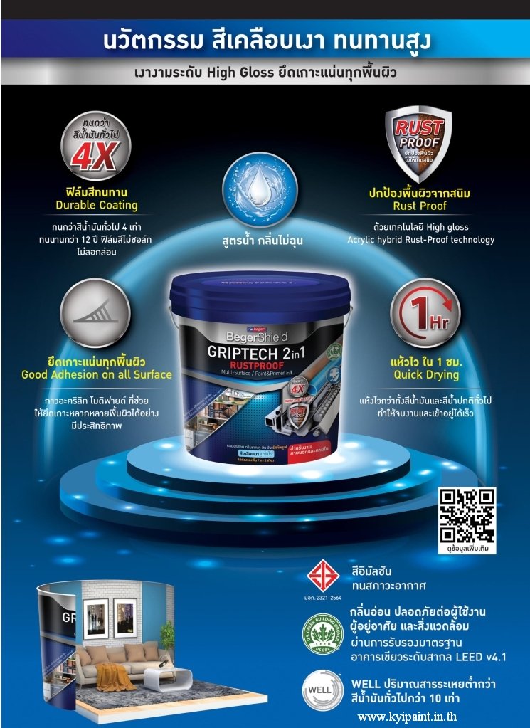 เบเยอร์ชิลด์ กริปเทค ทูอินวัน รัสท์พรูฟ - kyipaint