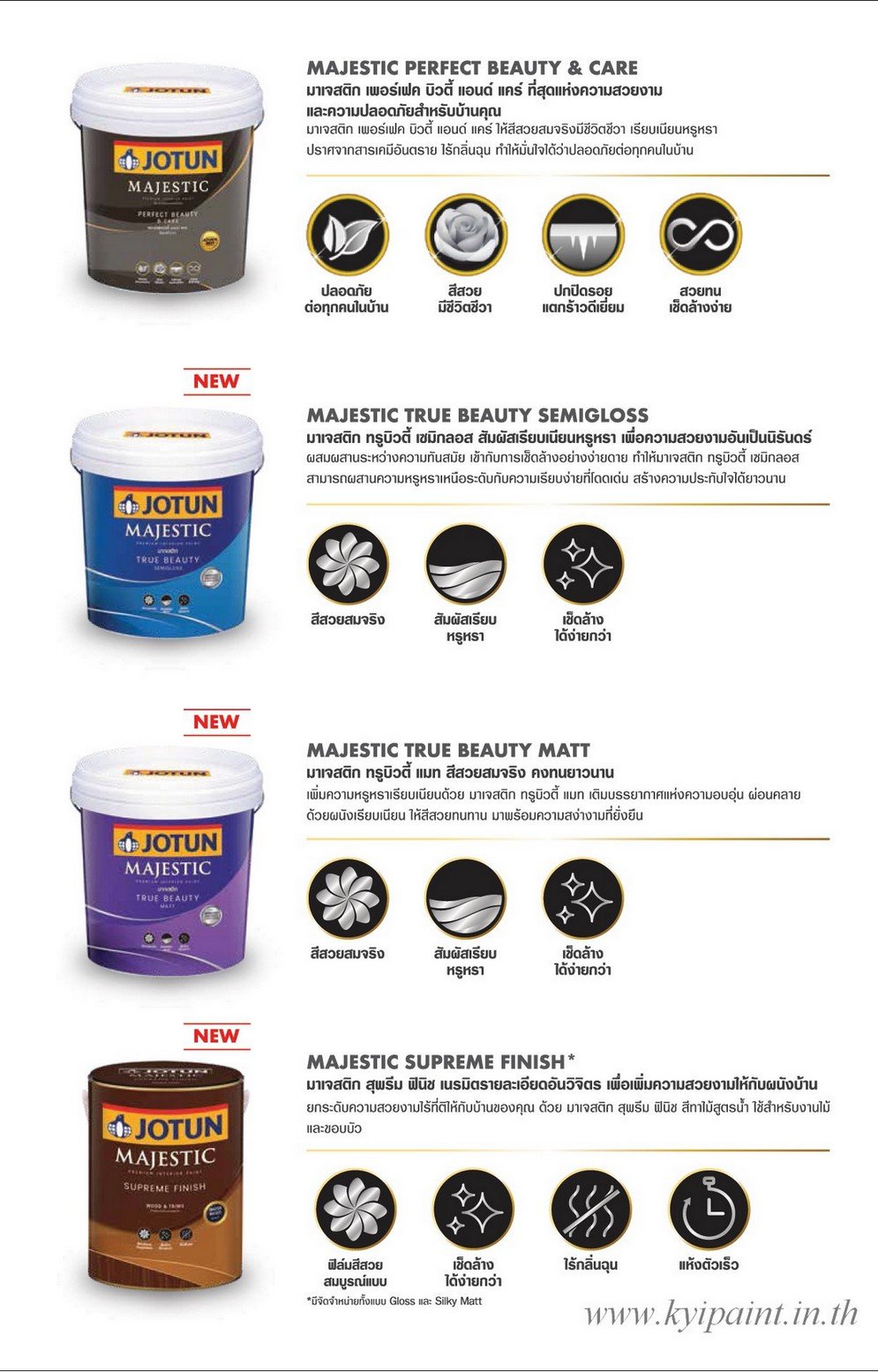 Majestic True Beauty Semigloss - kyipaint