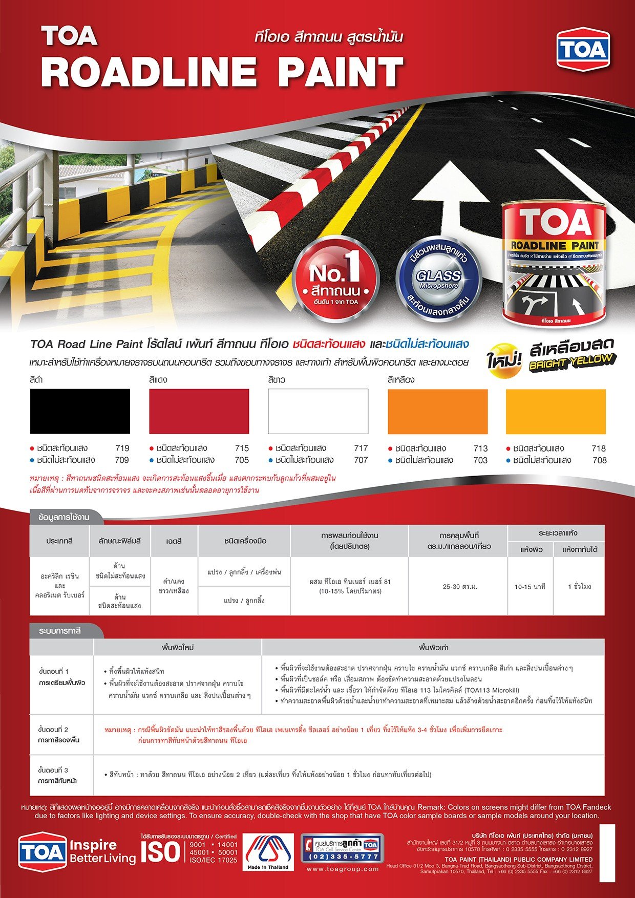 TOA Roadline Paint (Reflective) - kyipaint