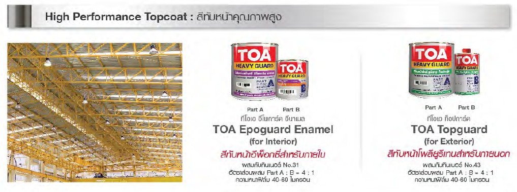 ทีโอเอ อีโพการ์ด อีนาเมล สีทับหน้าอีพ็อกซี่ 2 ส่วน - kyipaint