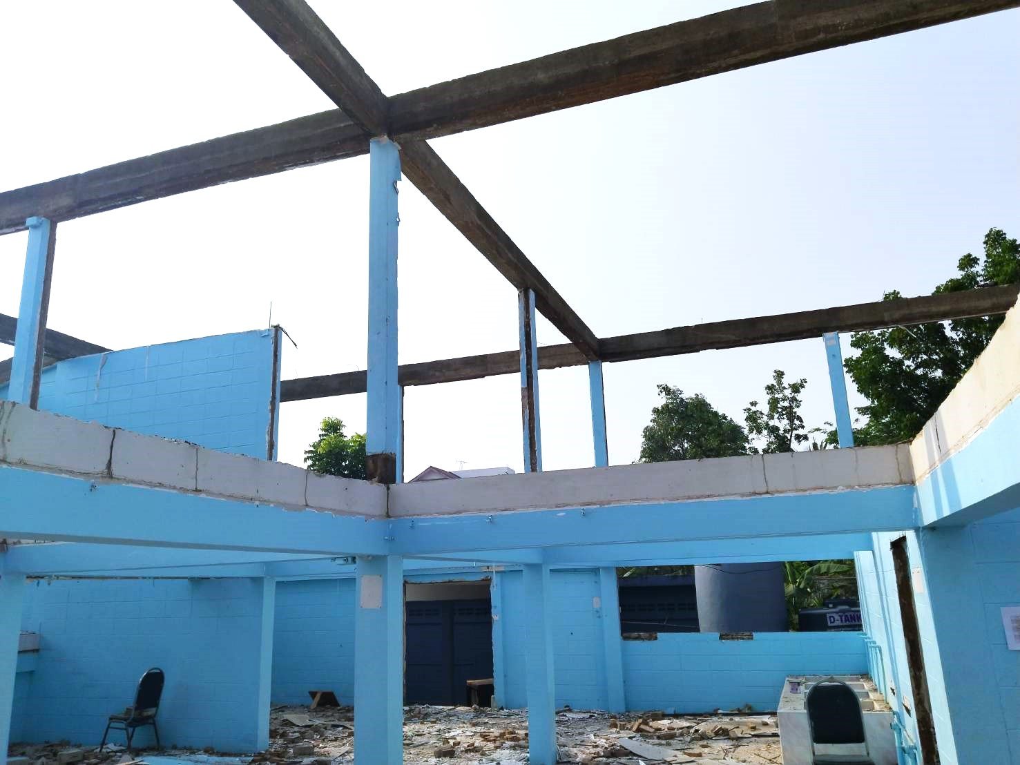 รื้อถอนอาคาร สถานสงเคราะห์เด็กอ่อน รังสิต - semconstruct