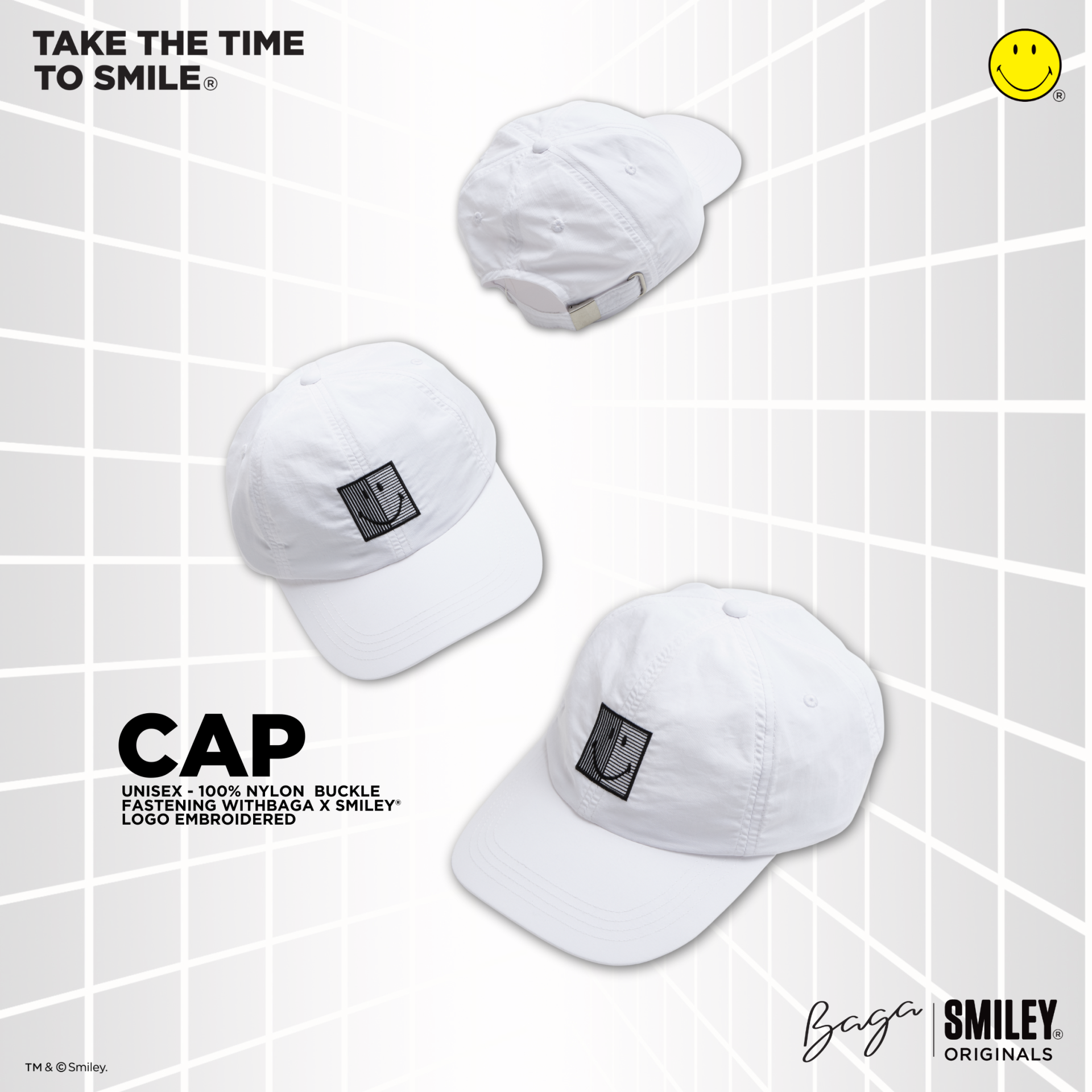 BAGA x SMILEY® Cap - cafebaga