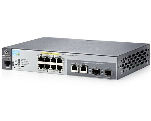 Aruba 2530-8-PoE+ Switch (8 x 10/100 PoE+ ports, 2 dual SFP ports, 67W ...