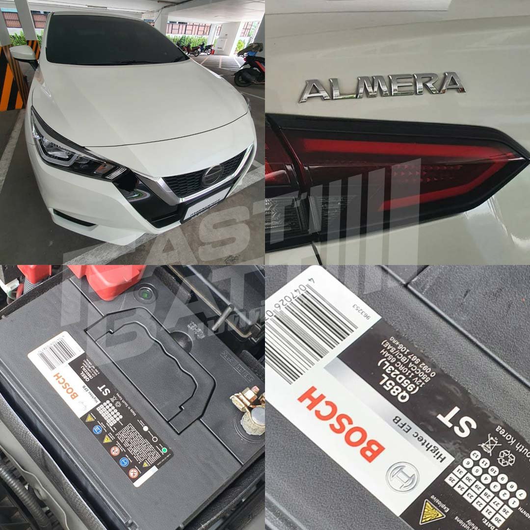 แบตเตอรี่ Nissan Almera 1.2 และ Almera 1.0 Turbo แบตหมด ราคาถูก ติดตั้ง ...