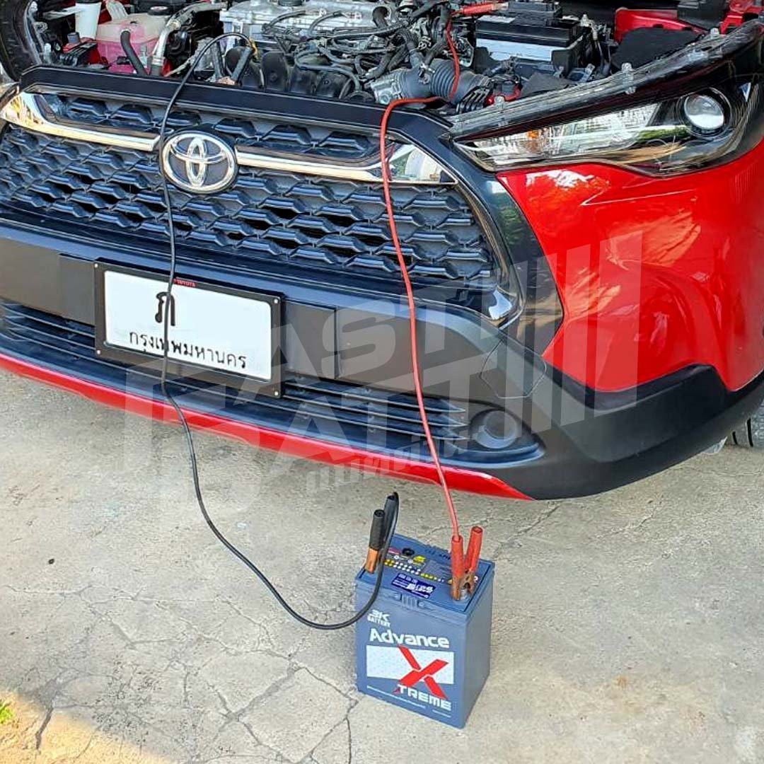 เปลี่ยนแบตเตอรี่ Toyota Corolla Cross, Hybrid แบตหมด ราคาถูก ติดตั้ง ฟรี!