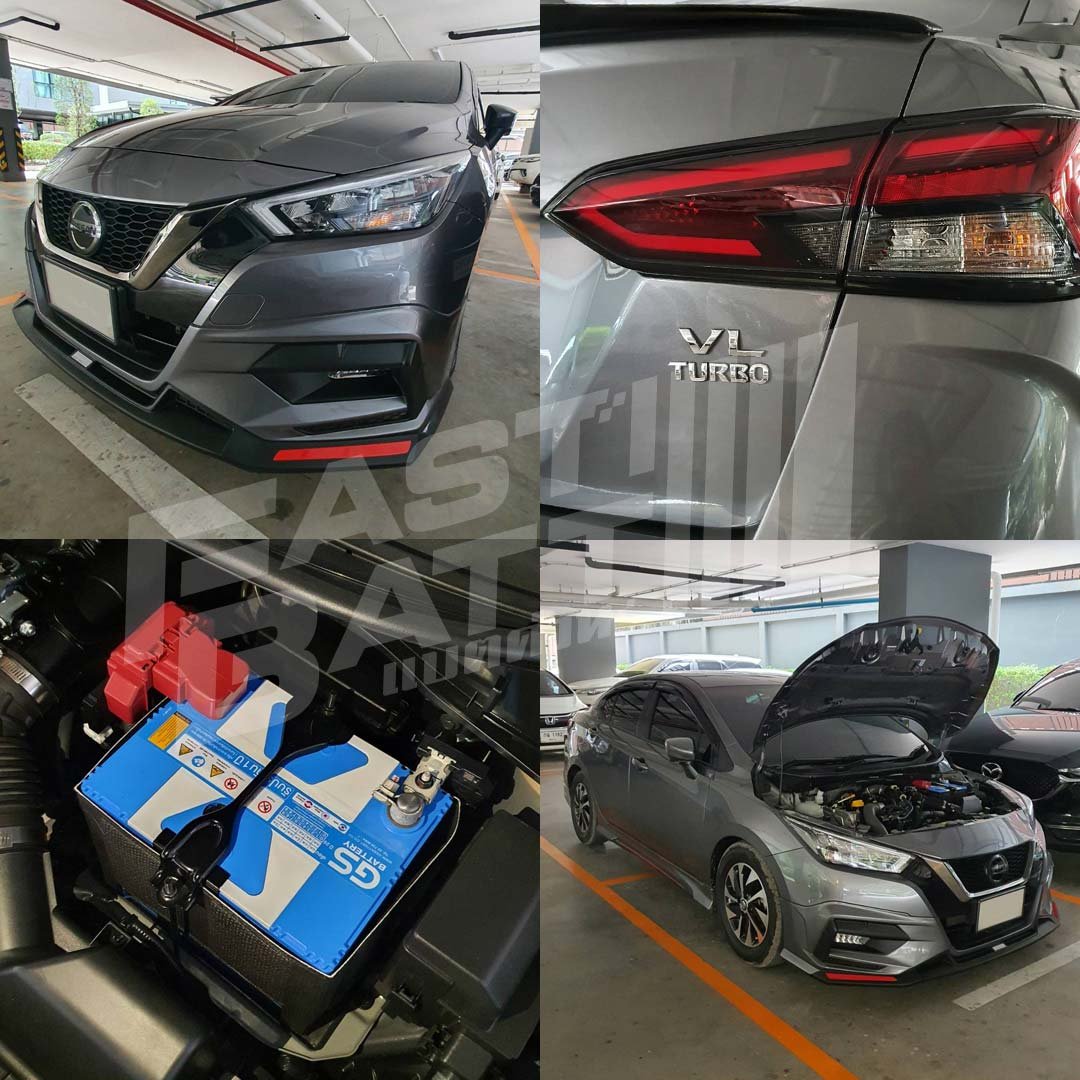 แบตเตอรี่ Nissan Almera 1.2 และ Almera 1.0 Turbo แบตหมด ราคาถูก ติดตั้ง ...