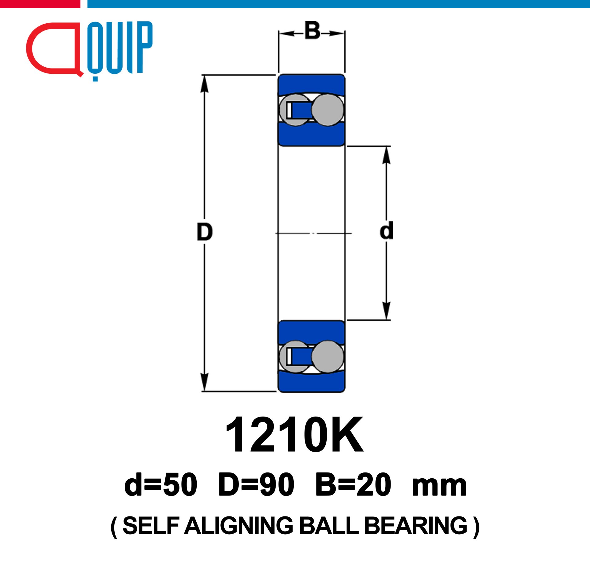 1210K UBC SELF-ALIGNING BALL BEARINGS ตลับลูกปืนเม็ดกลม ปรับแนวได้เอง ...