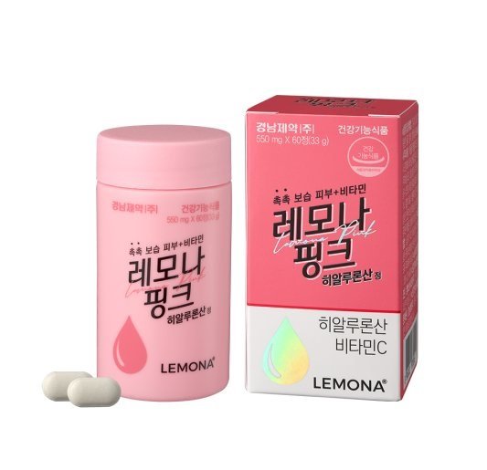 LEMONA Pink Hyaluronic Acid Tablets 550mg X 60 Tablets - testerkorea